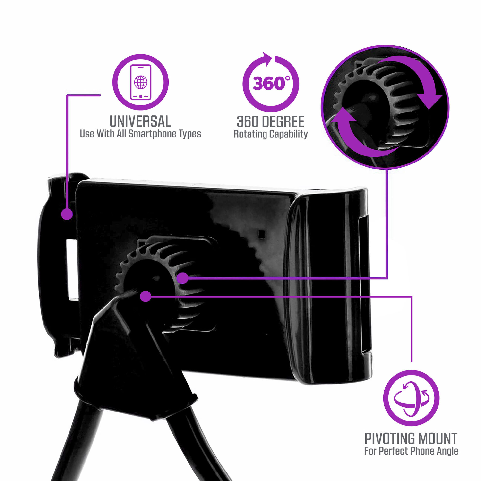 Hands-Free Smartphone Holder – Tzumi®