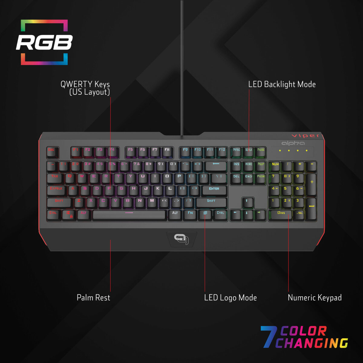 Gaming Rumble Keyboard – Tzumi®