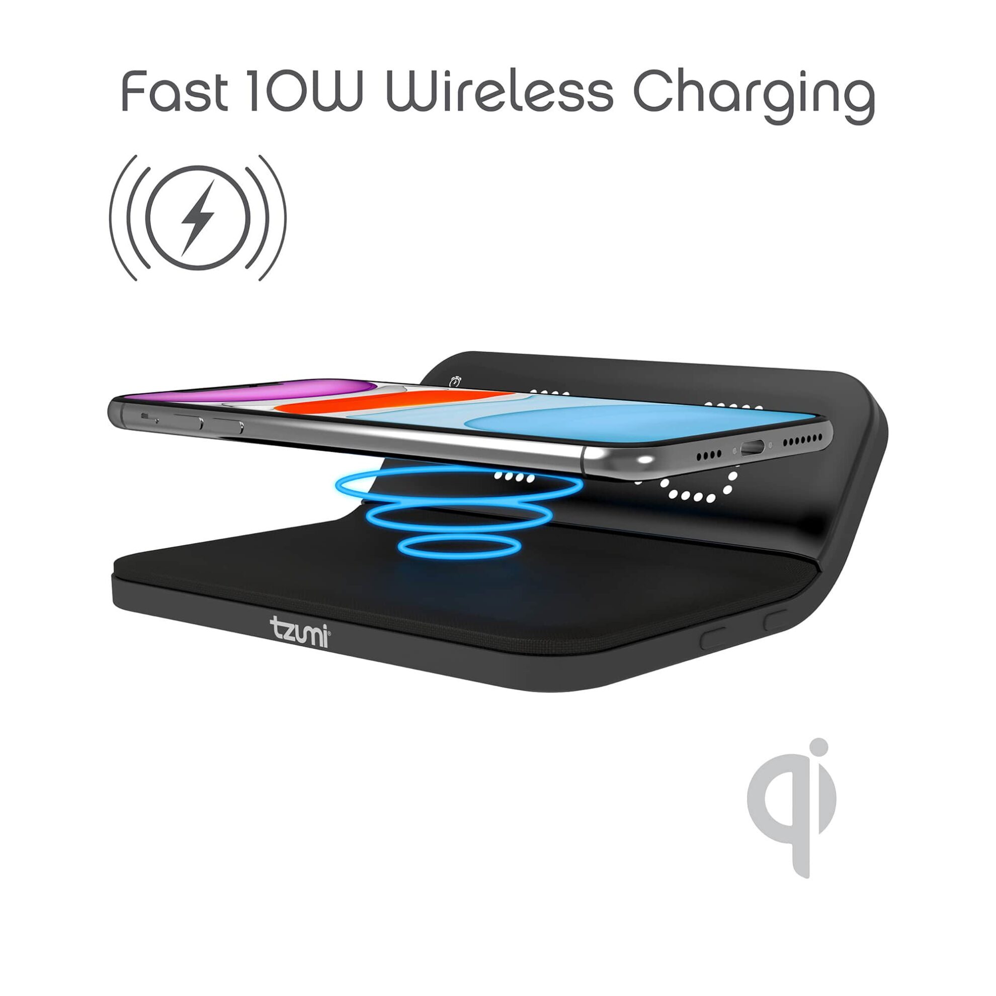 Wireless Charging Alarm Clock – Tzumi®