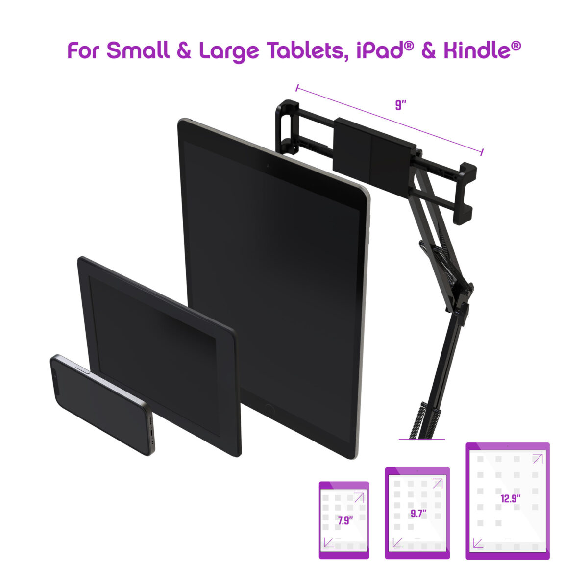 Fleximount Hands-Free Mobile Device Holder – Tzumi®