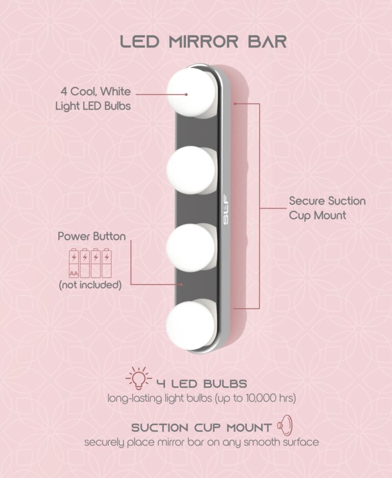 SLF Mirrored LED Mirror Bar – Tzumi®