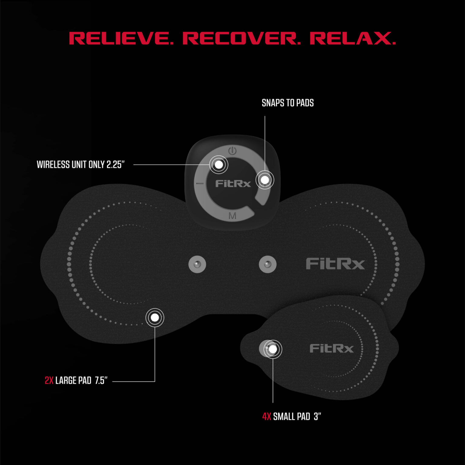 FitRx Wireless Electrode Pad W/ App – Tzumi®