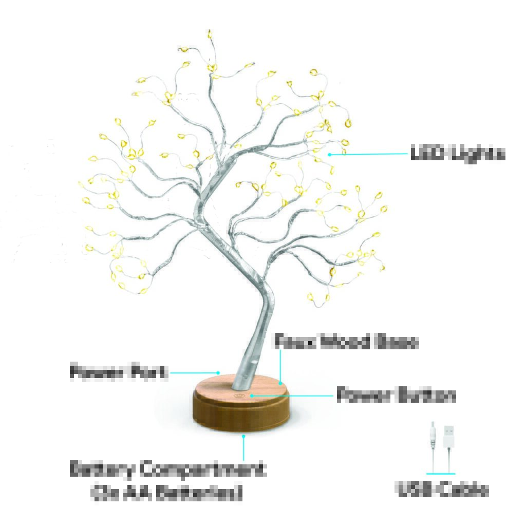 Aura LED GloTree Tabletop Tree Light – Tzumi®