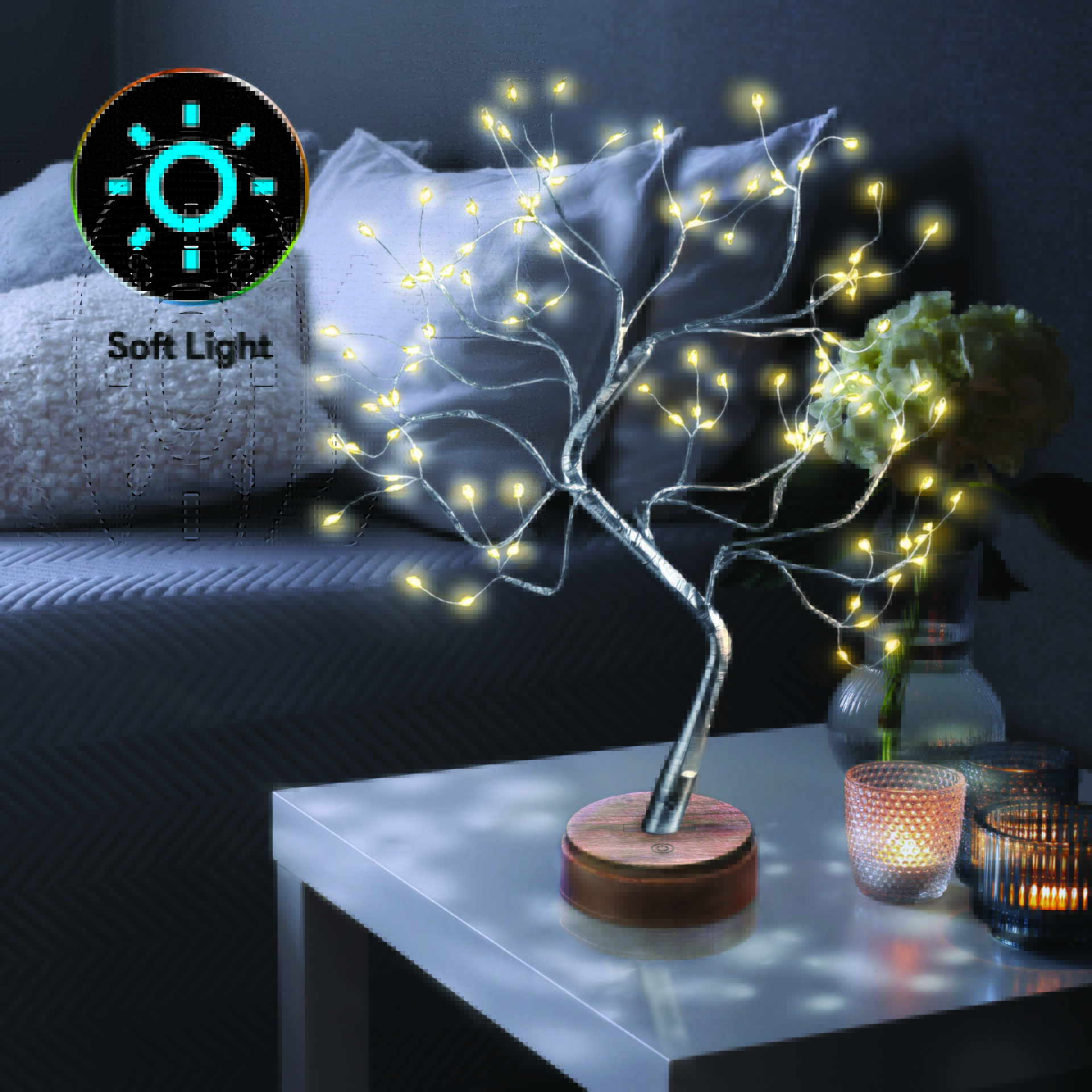 Aura LED GloTree Tabletop Tree Light – Tzumi®