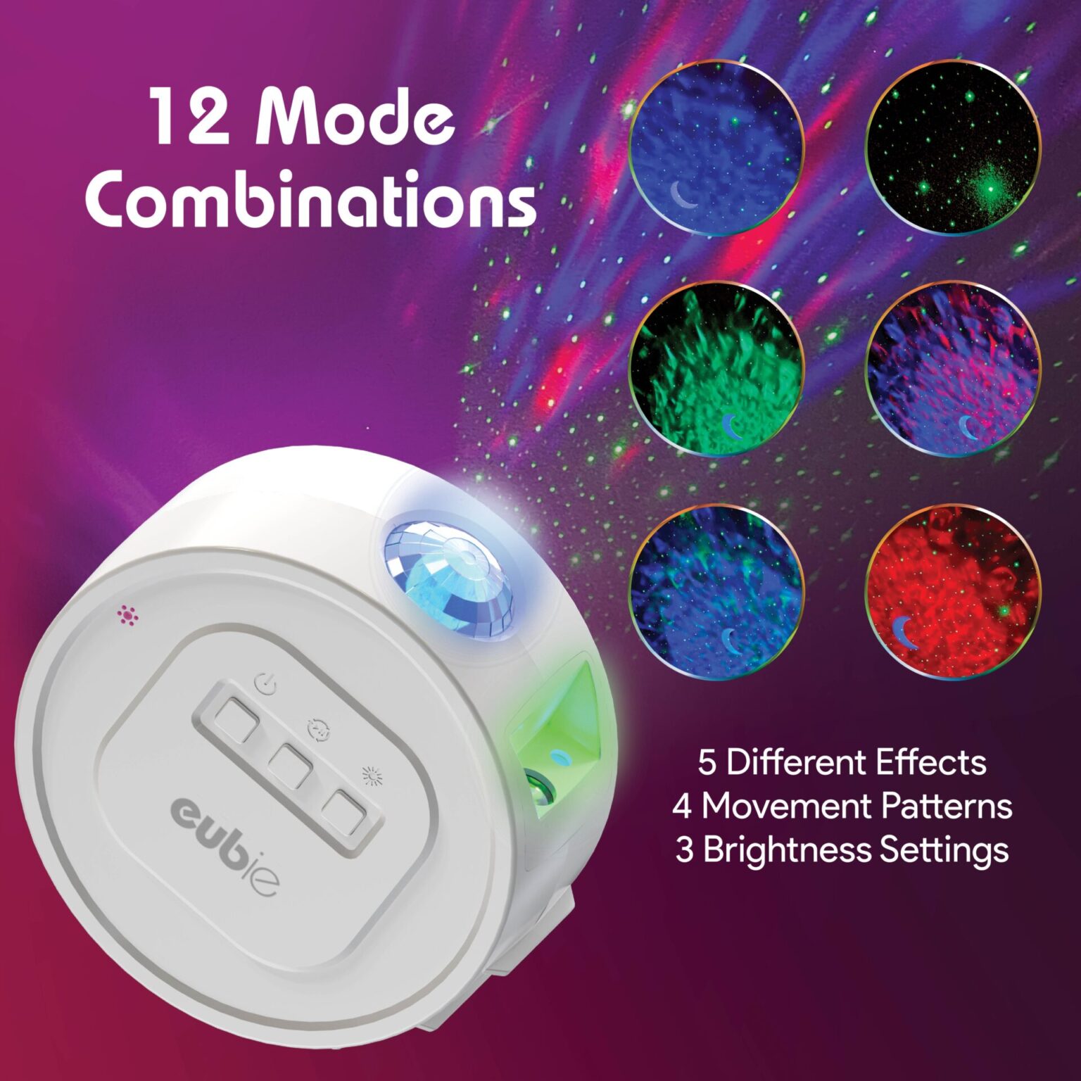 Eubie ColorGalaxy Starlight Projector – Tzumi®