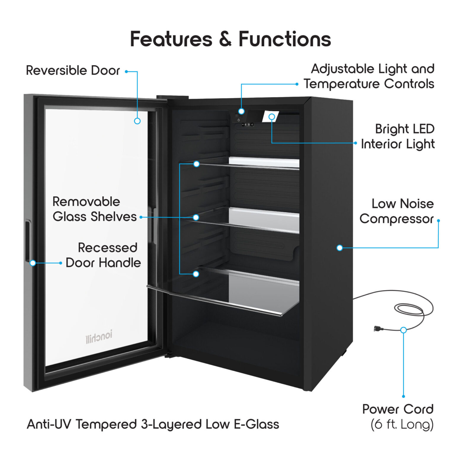 ionchill 115-Can Mini Fridge – Tzumi®