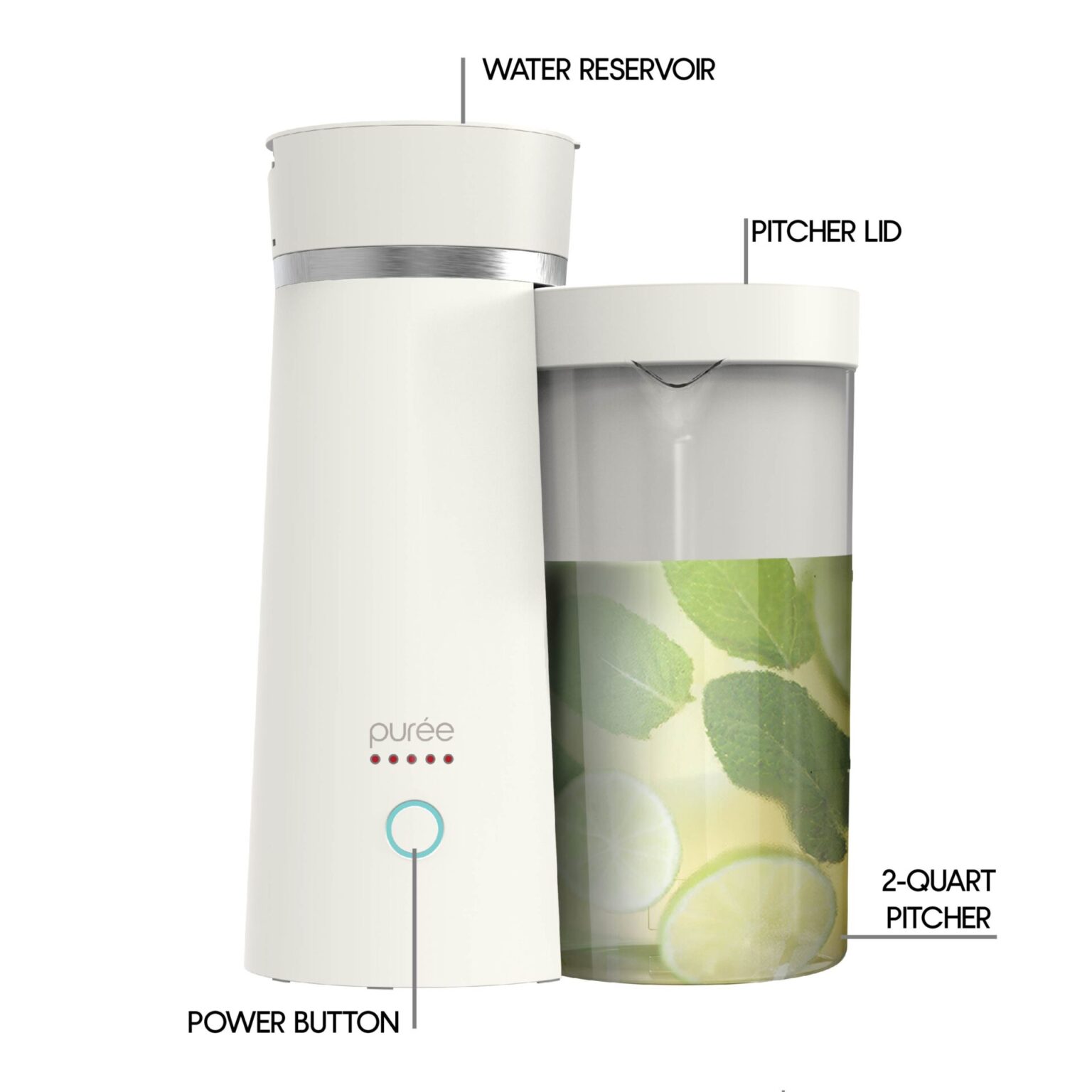 Puree Ice Tea Machine (White) – Tzumi®