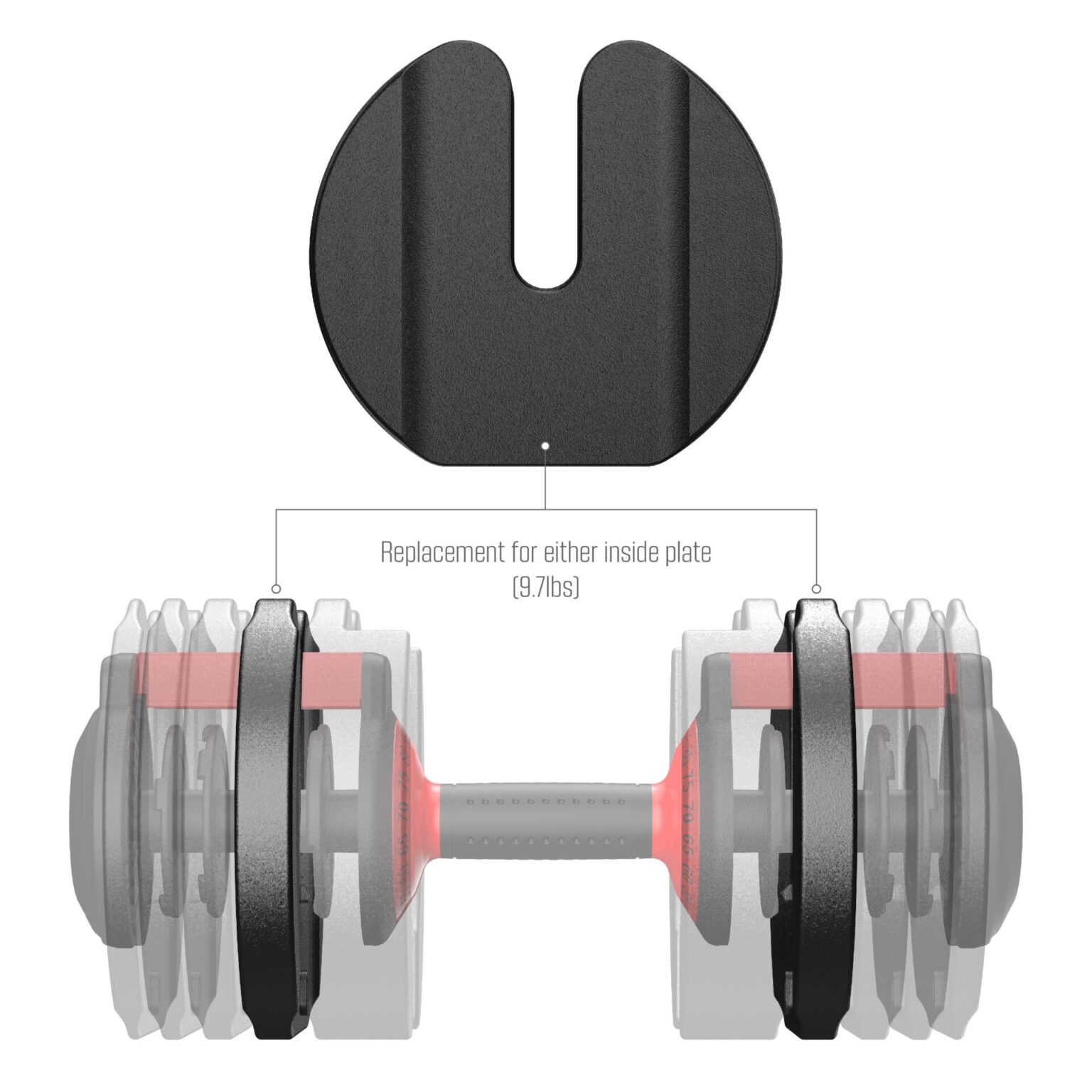 FitRx SmartBell XL 9.7lb. Weight Plate – Tzumi®