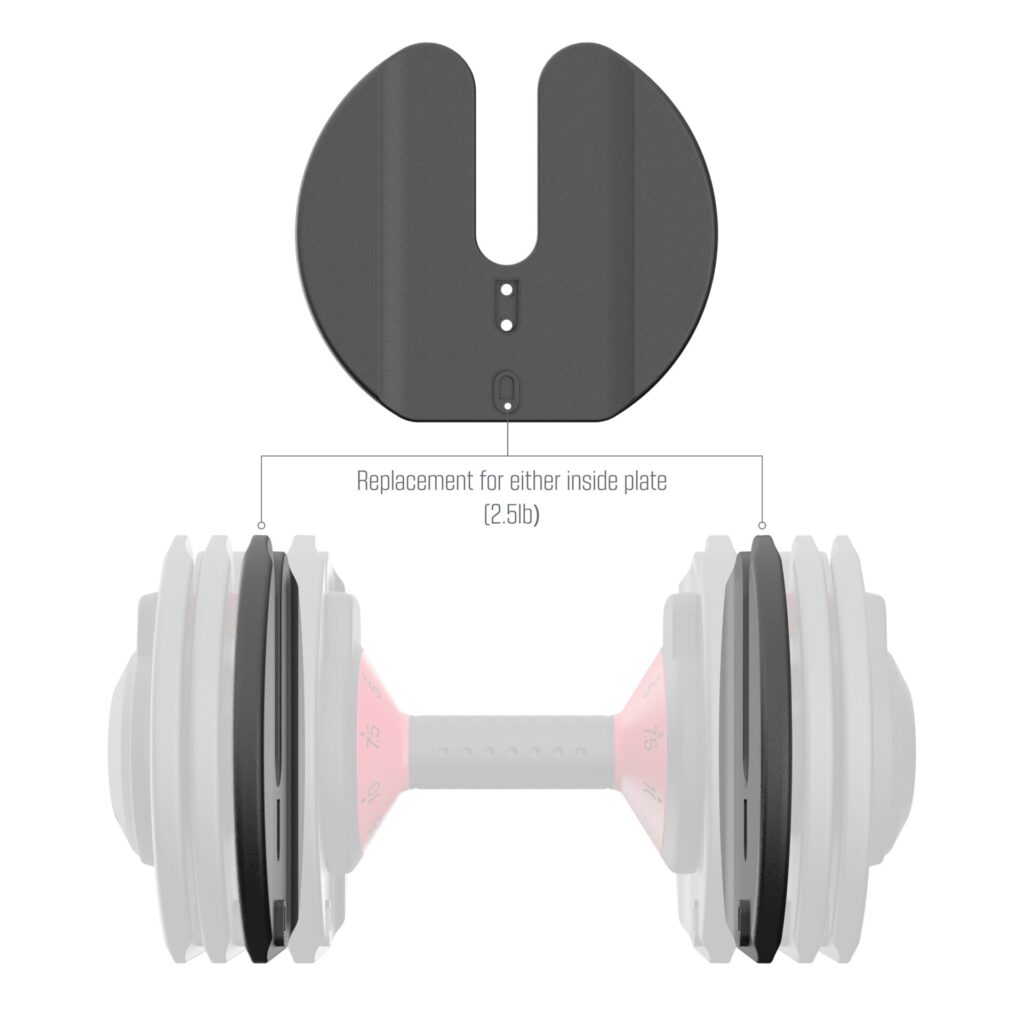 FitRx 25lb. SmartBell 2.5lb. 1 Weight Plate – Tzumi®