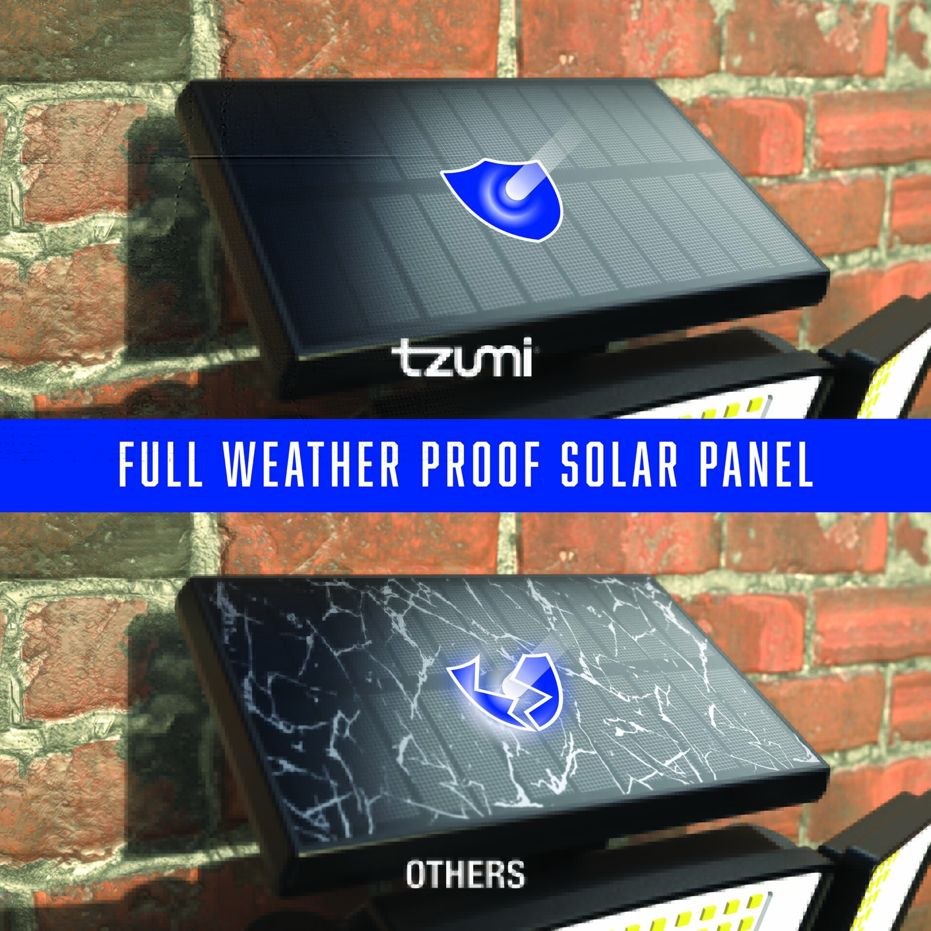 Tzumi Outdoor Solar Flood Lights with Motion Sensor, 2-Pack – Tzumi®