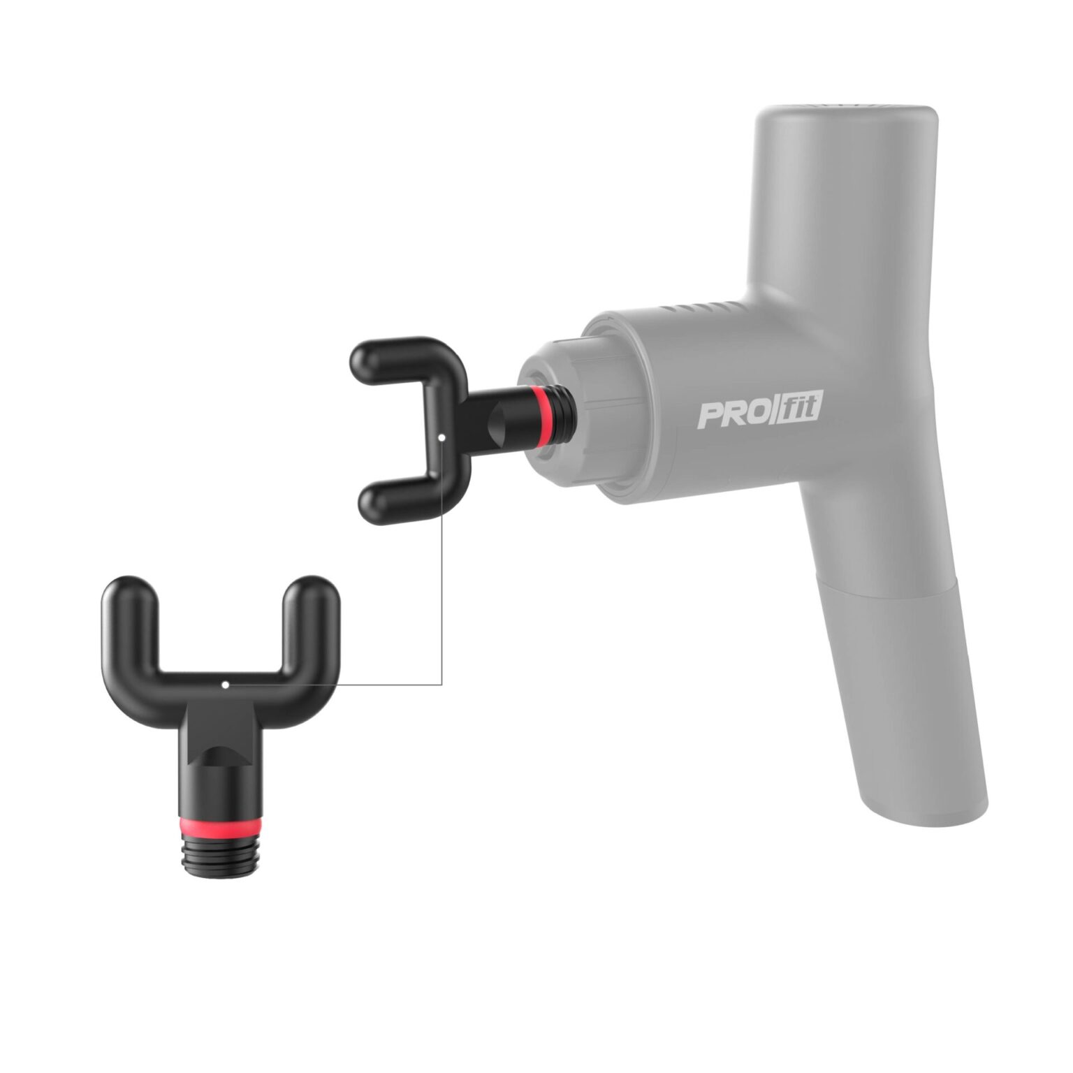 PROfit/FitRx Percussion Muscle Massager Dual Attachment with Screw Tip ...