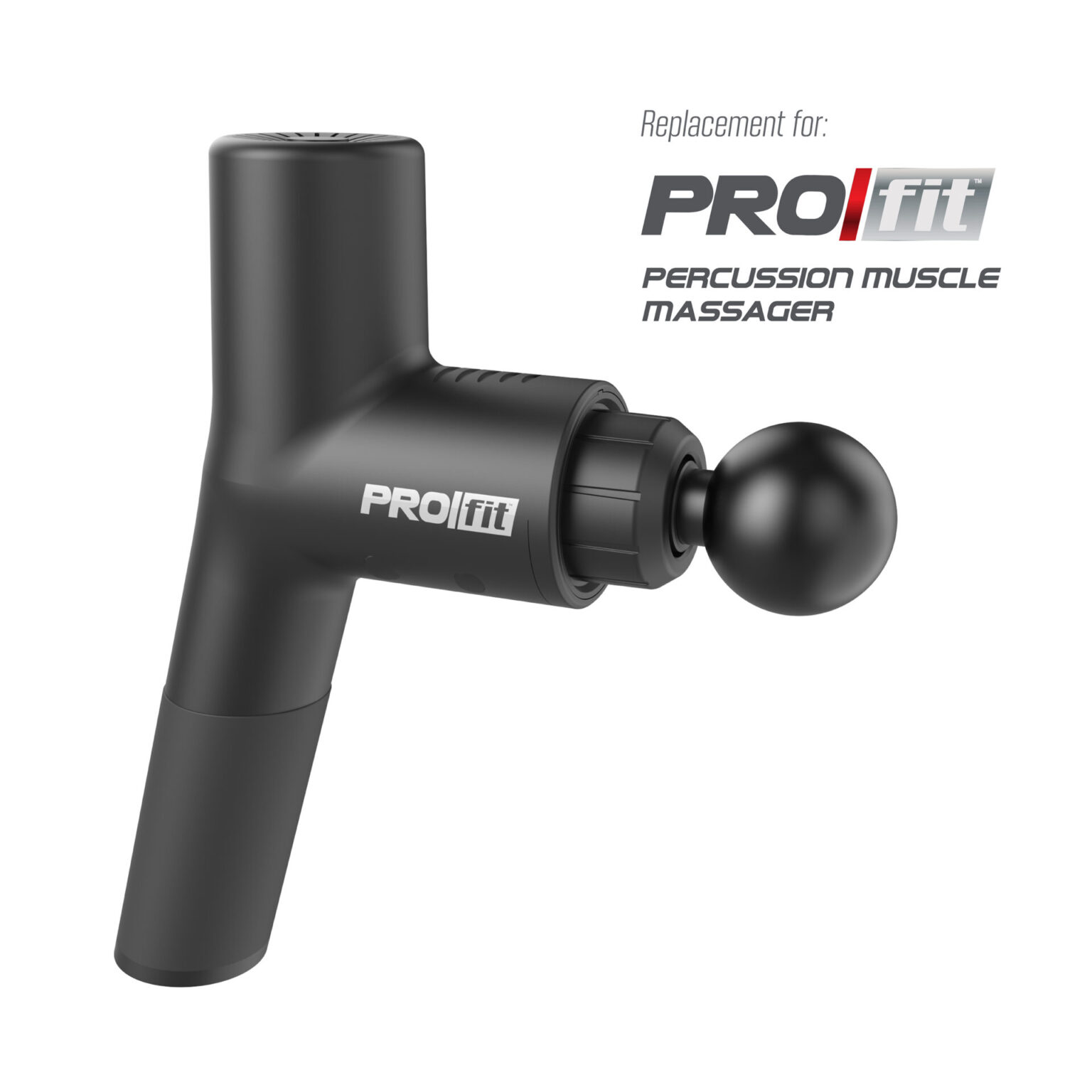 PROfit/FitRx Percussion Muscle Massager Round Attachment with Screw Tip ...