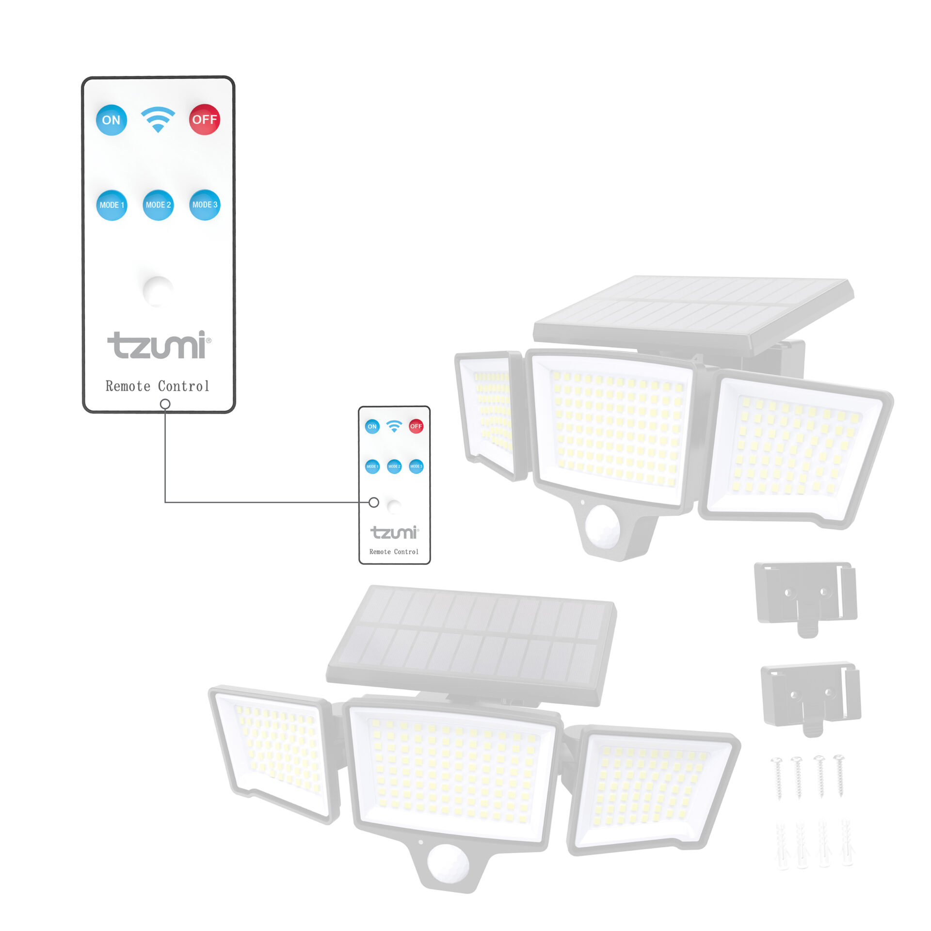 Solar Flood Light Remote – Tzumi®