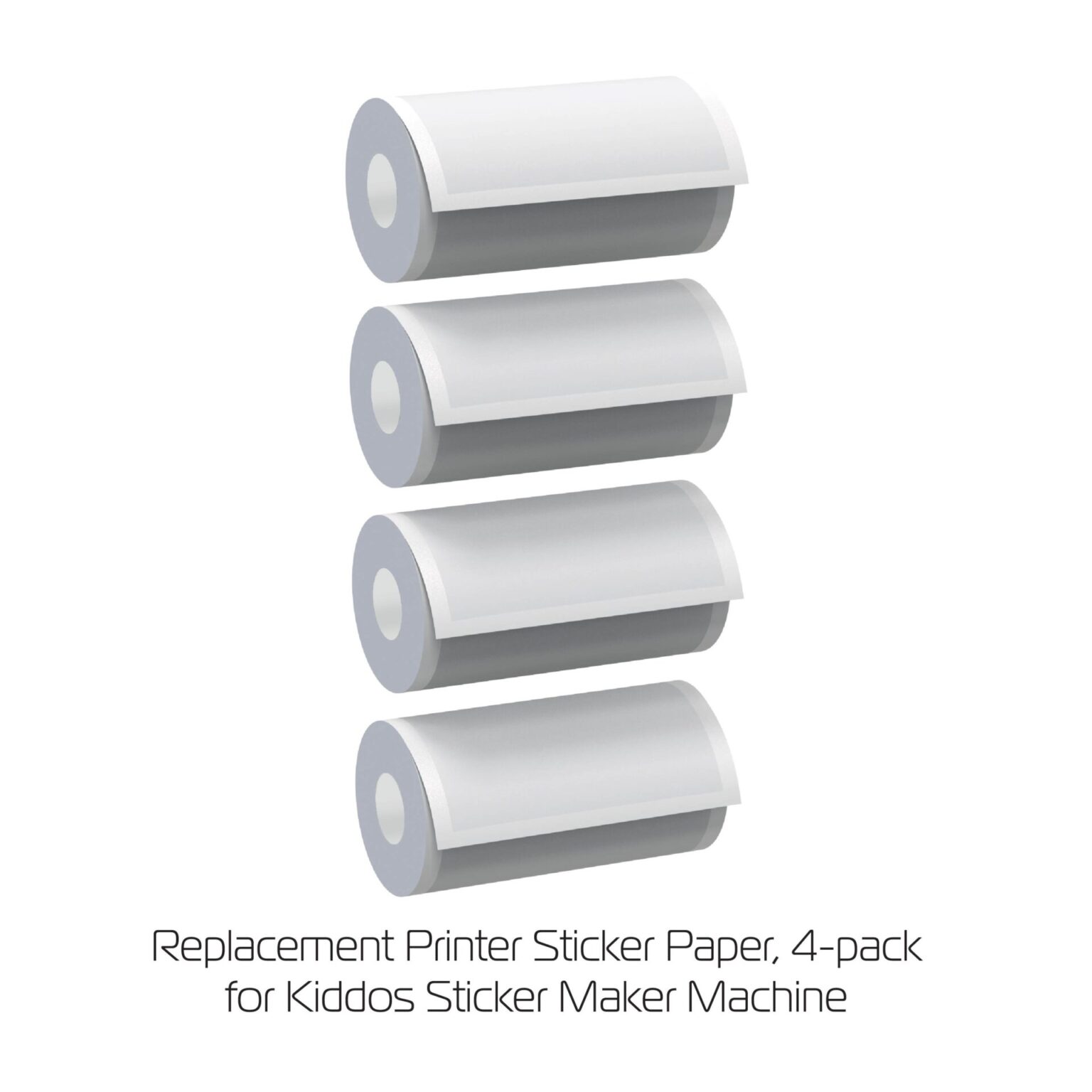 Kiddos Sticker Maker Machine Refills Rolls, 4-pack – Tzumi®